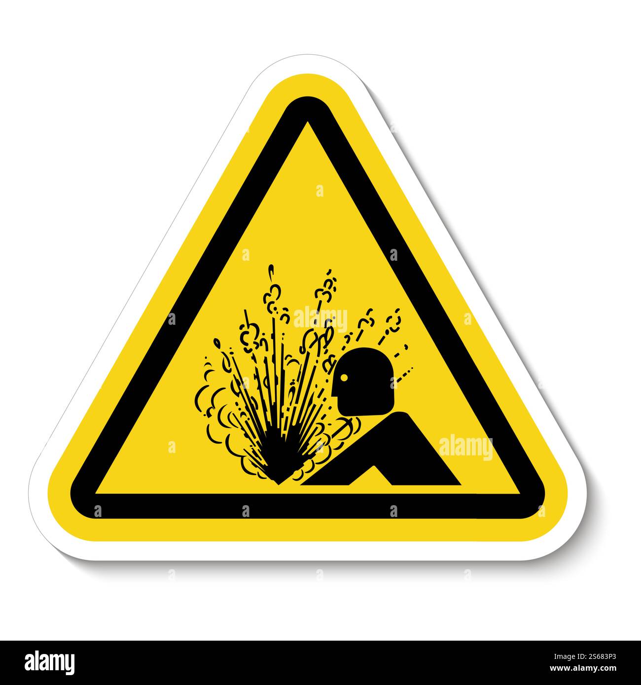 Explosion Release Of Pressure Symbol Sign Isolate on White Background ...