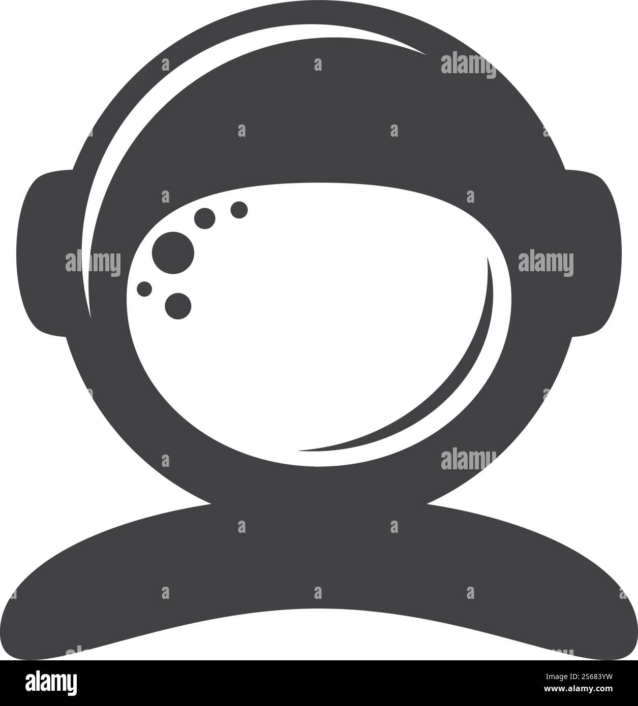 Astronaut helmet logo vector illustration template Stock Vector Image ...