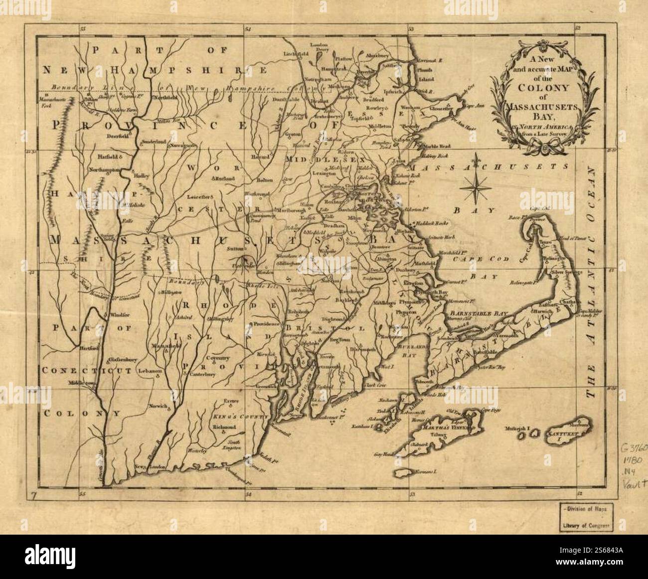 A new and accurate map of the colony of Massachusets [i.e ...