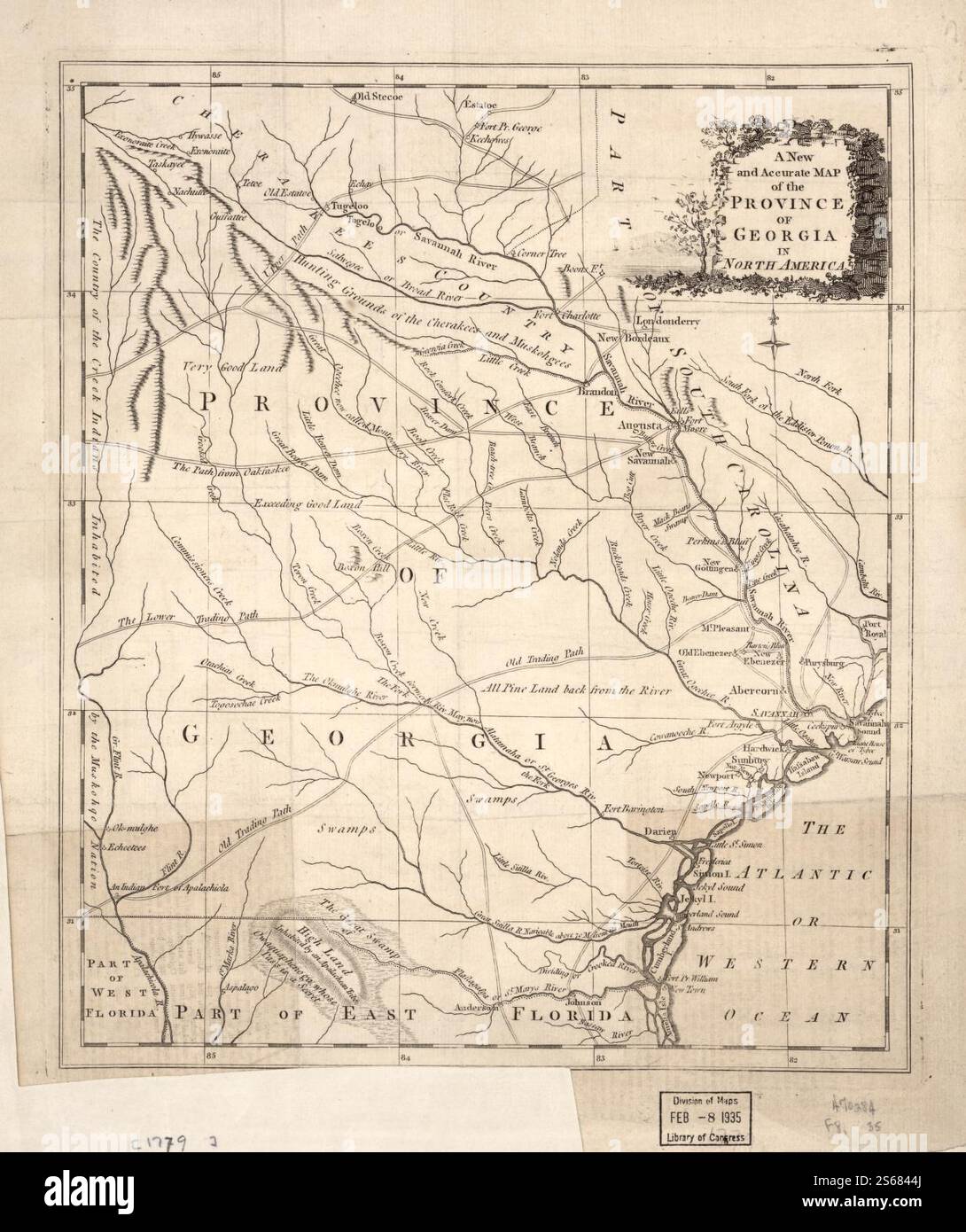 A new and accurate map of the province of Georgia in North America ...