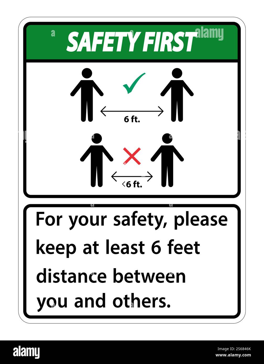 Safety First Keep 6 Feet Distance,For your safety,please keep at least ...