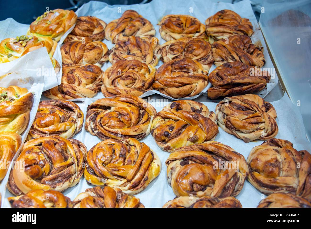Chocolate Cardamom Buns (Sjokoladeboller) - Norway Stock Photo - Alamy