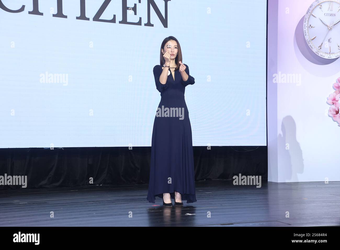 Taipei. 16th Jan, 2025. TAIPEI, CHINA - JANUARY 16, 2025 - Taiwanese singer Hebe Tien attends ...