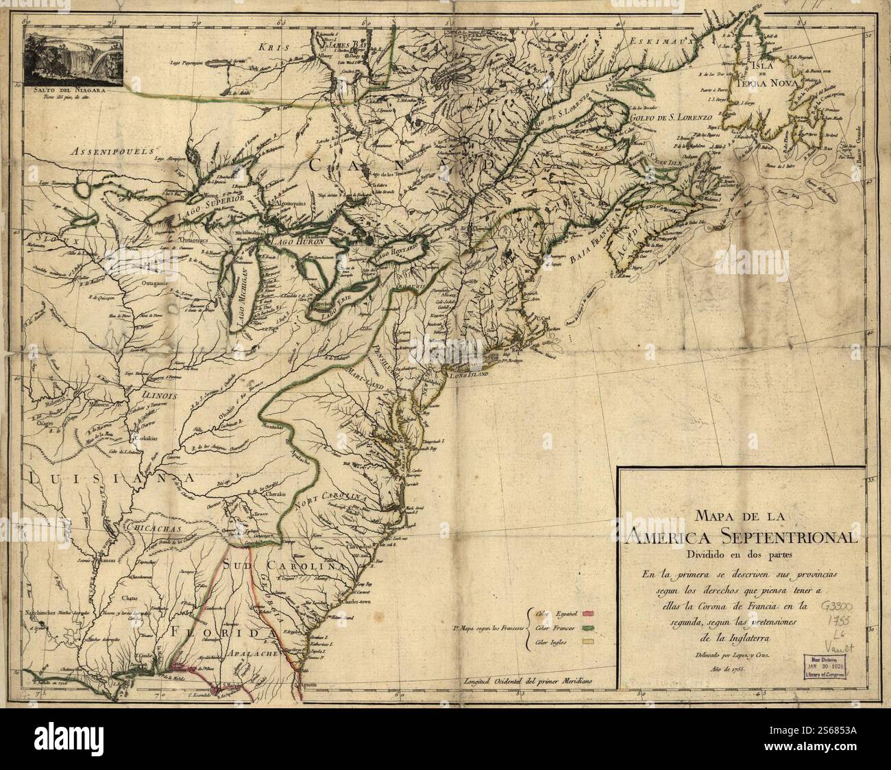 Mapa de america 1800 hi-res stock photography and images - Alamy