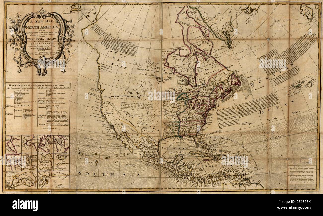 1750 india map hi-res stock photography and images - Alamy