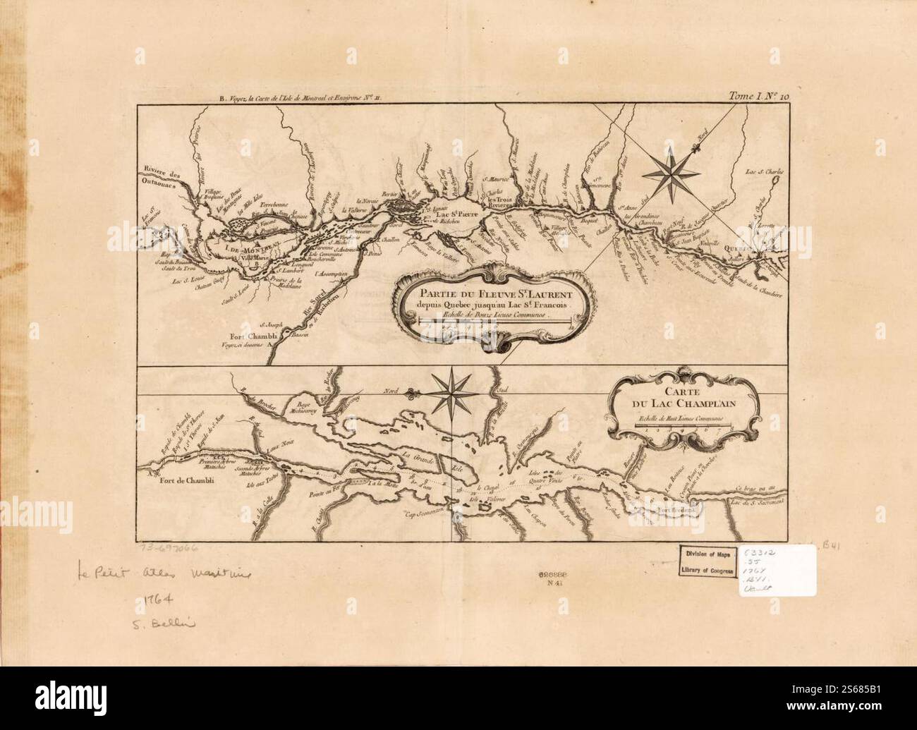 Partie du fleuve St. Laurent depuis Quebec jusqu'au Lac St. Francois ...