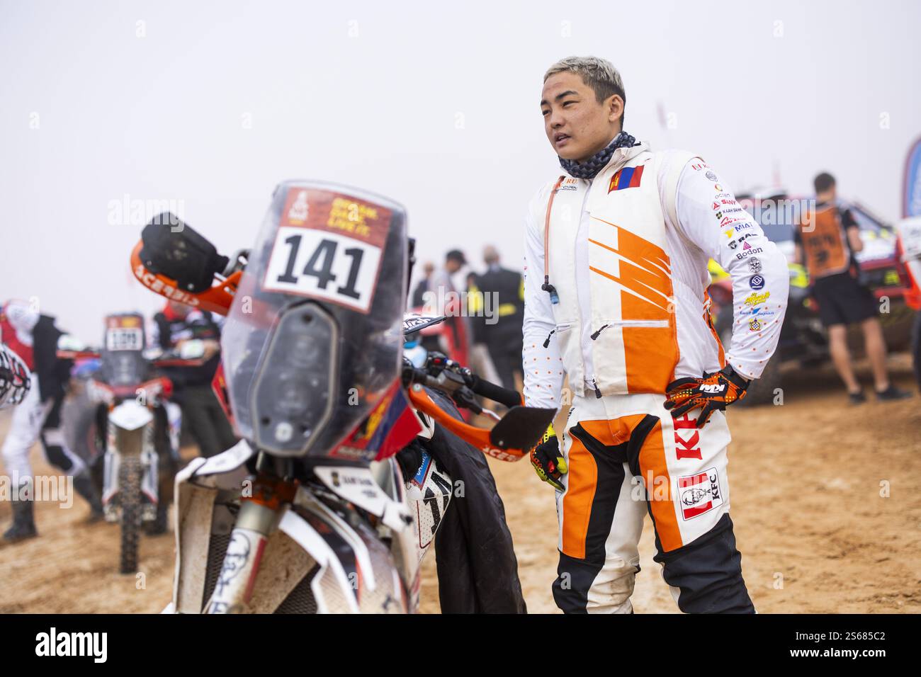 PUREVDORJ Murun (mng), KTM, Nomadas Adventure, FIM W2RC, Rally2, portrait during the Stage 11 of ...