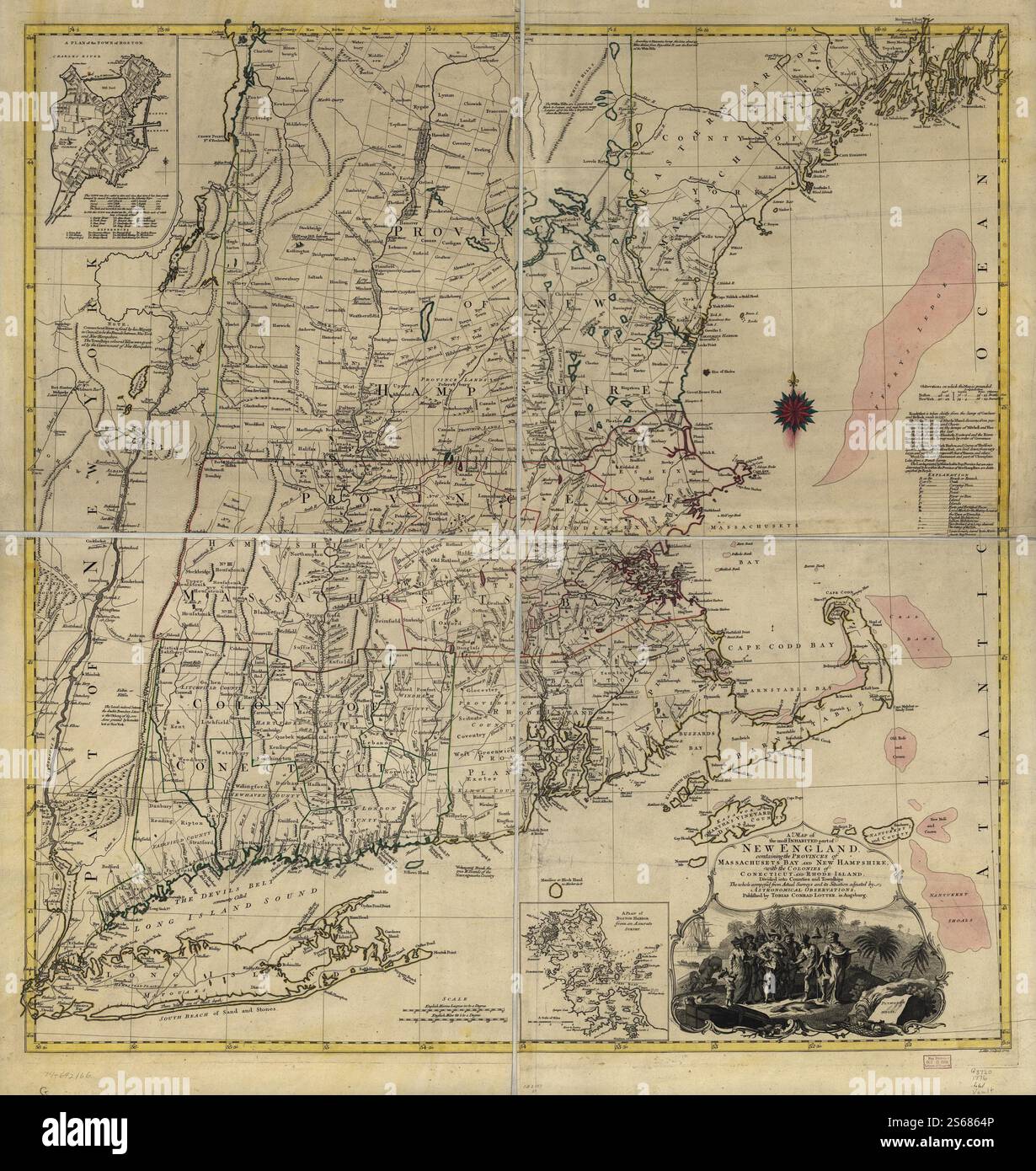 A map of the most inhabited part of New England : containing the ...