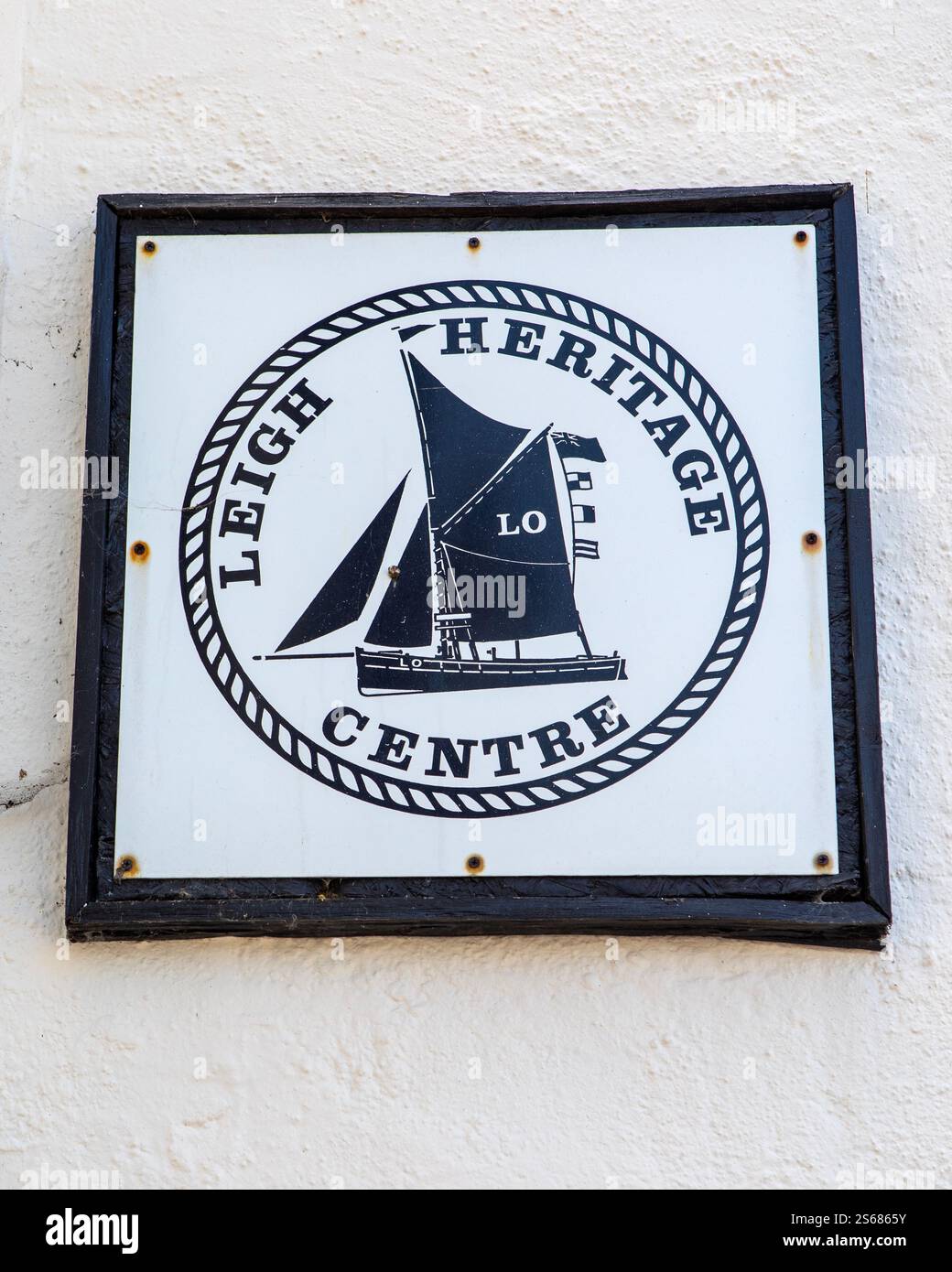 Essex, UK - August 15th 2024: The sign on the exterior of the Leigh ...