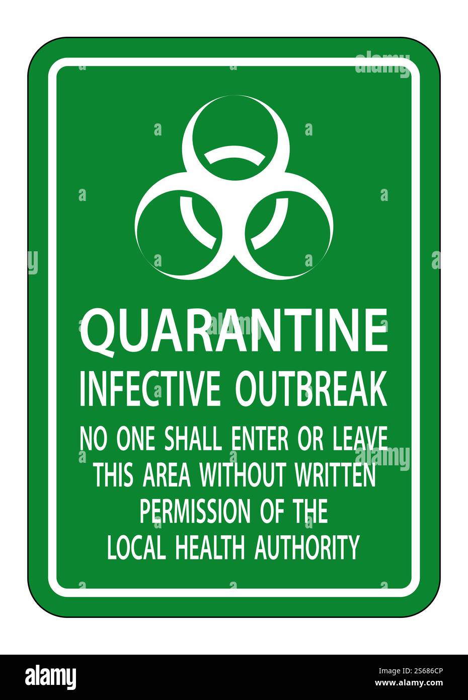 Quarantine Infective Outbreak Sign Isolate on transparent Background ...