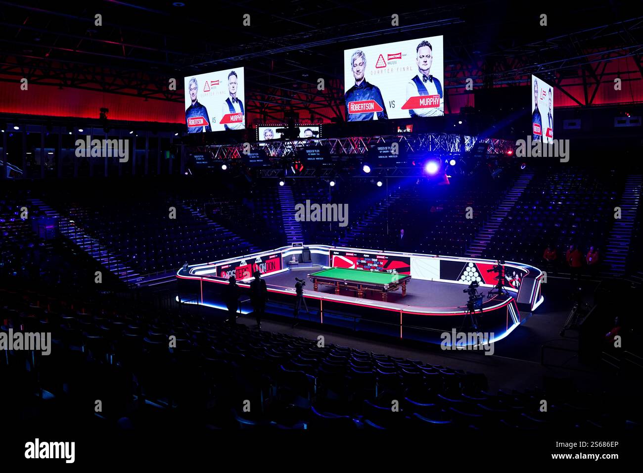 A general view of the snooker table during The Johnstone’s Paint ...