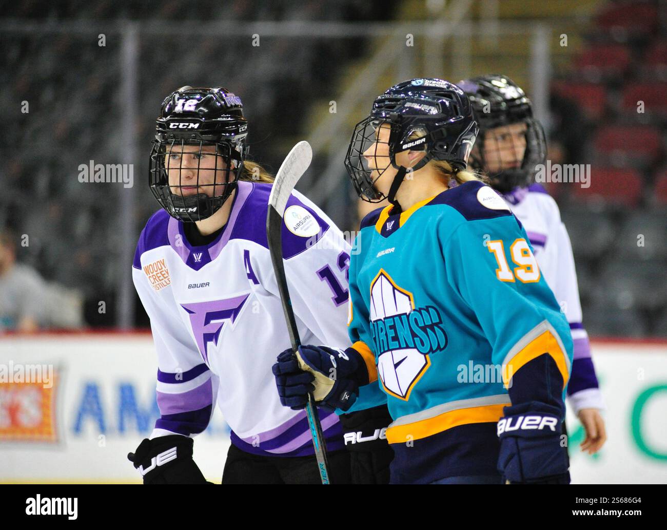New York's Paetyn Levis (19) and Kelly Pannek (12) during Wednesday's ...