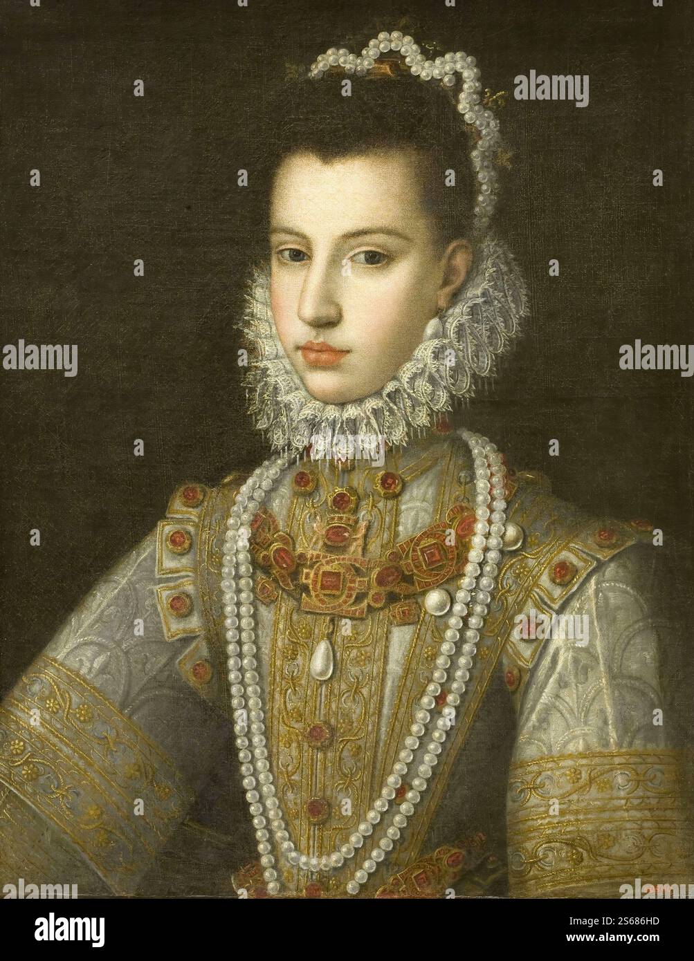 Alonso SÃ¡nchez Coello - Portrait of the Infanta Catherine Michelle ...