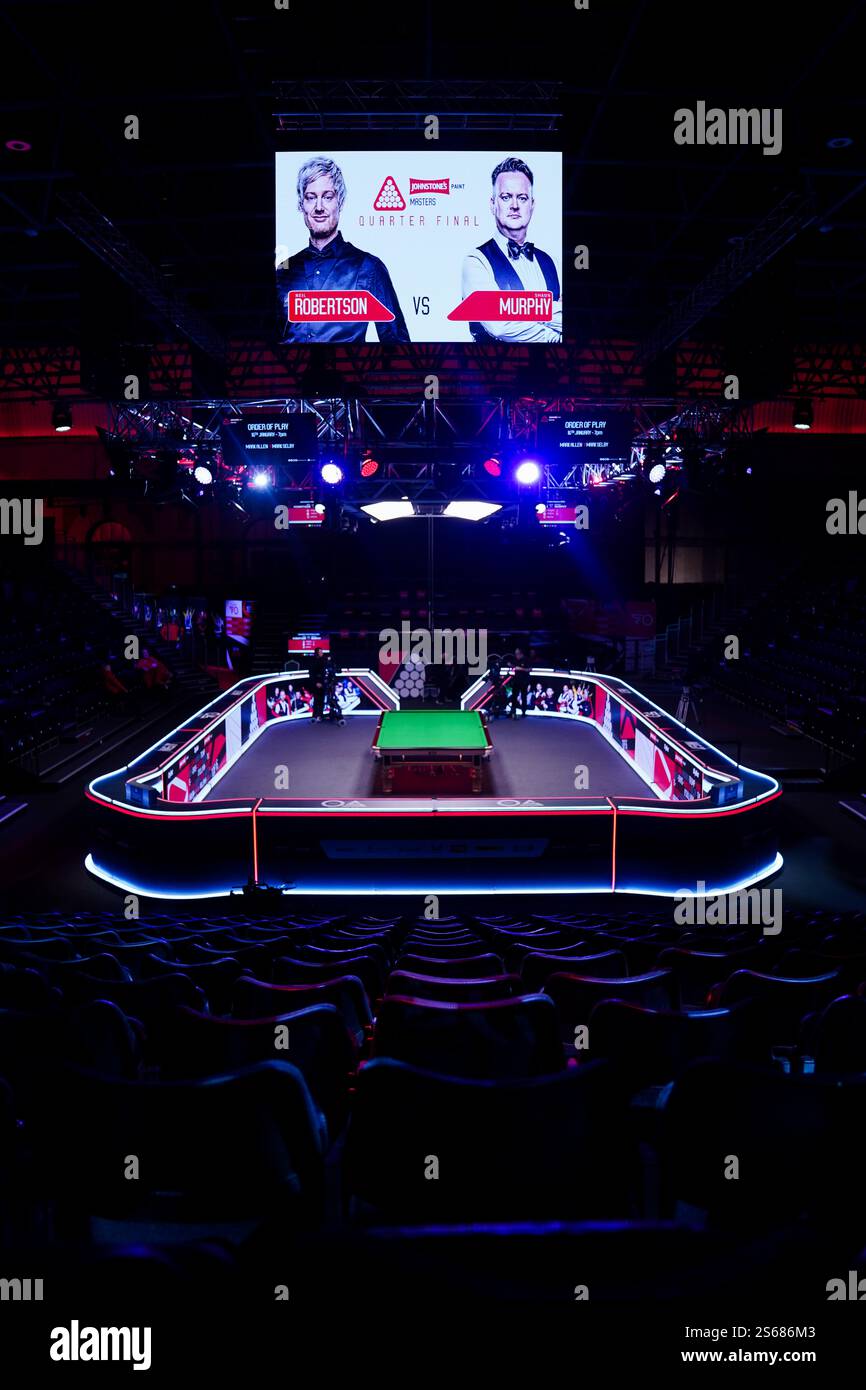 A general view of the snooker table during The Johnstone’s Paint ...