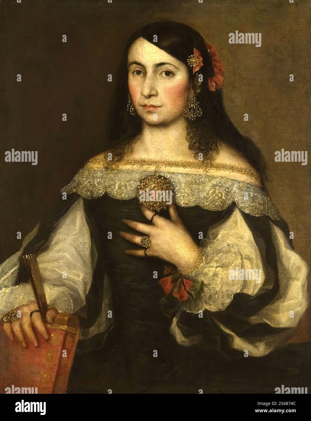 Bartolomé Esteban Murillo - Portrait of a Lady Stock Photo - Alamy
