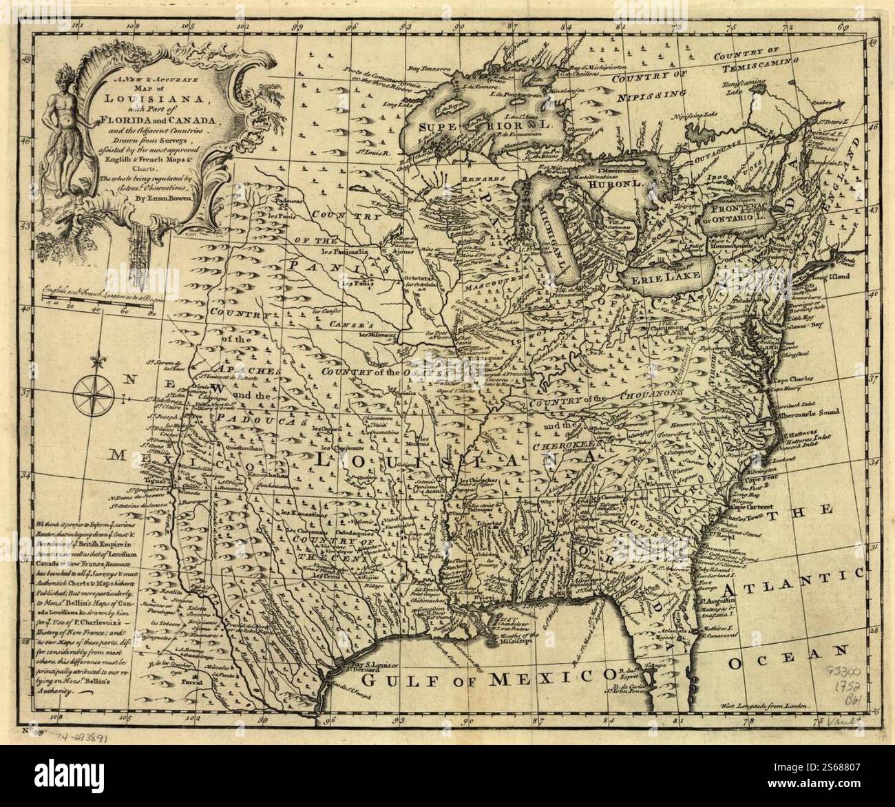 A new & accurate map of Louisiana, with part of Florida and Canada, and ...