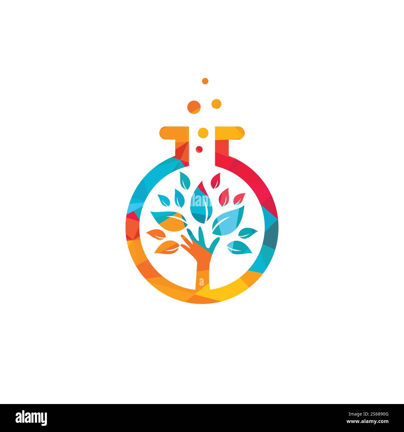 Lab care vector logo design. Natural lab logo design concept Stock ...