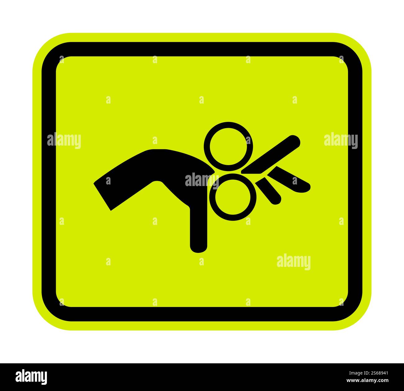 Beware Roller Symbol Sign Isolate On White Background,Vector ...