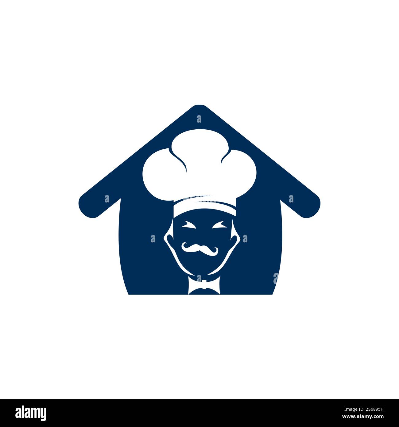 Home chef vector logo design. Food house logo concept Stock Vector ...