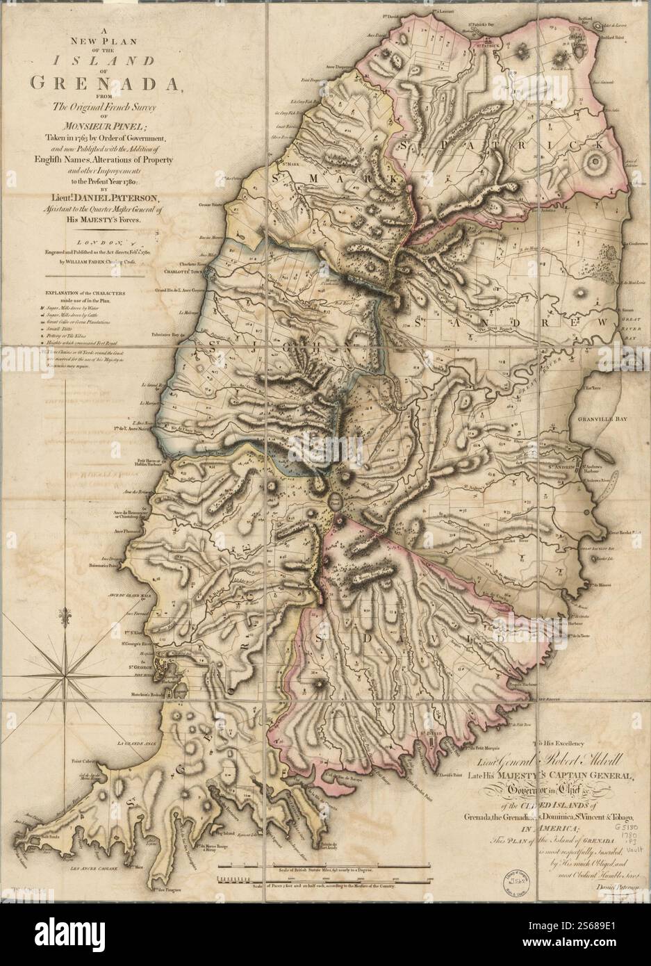 A new plan of the island of Grenada, from the original French survey of ...