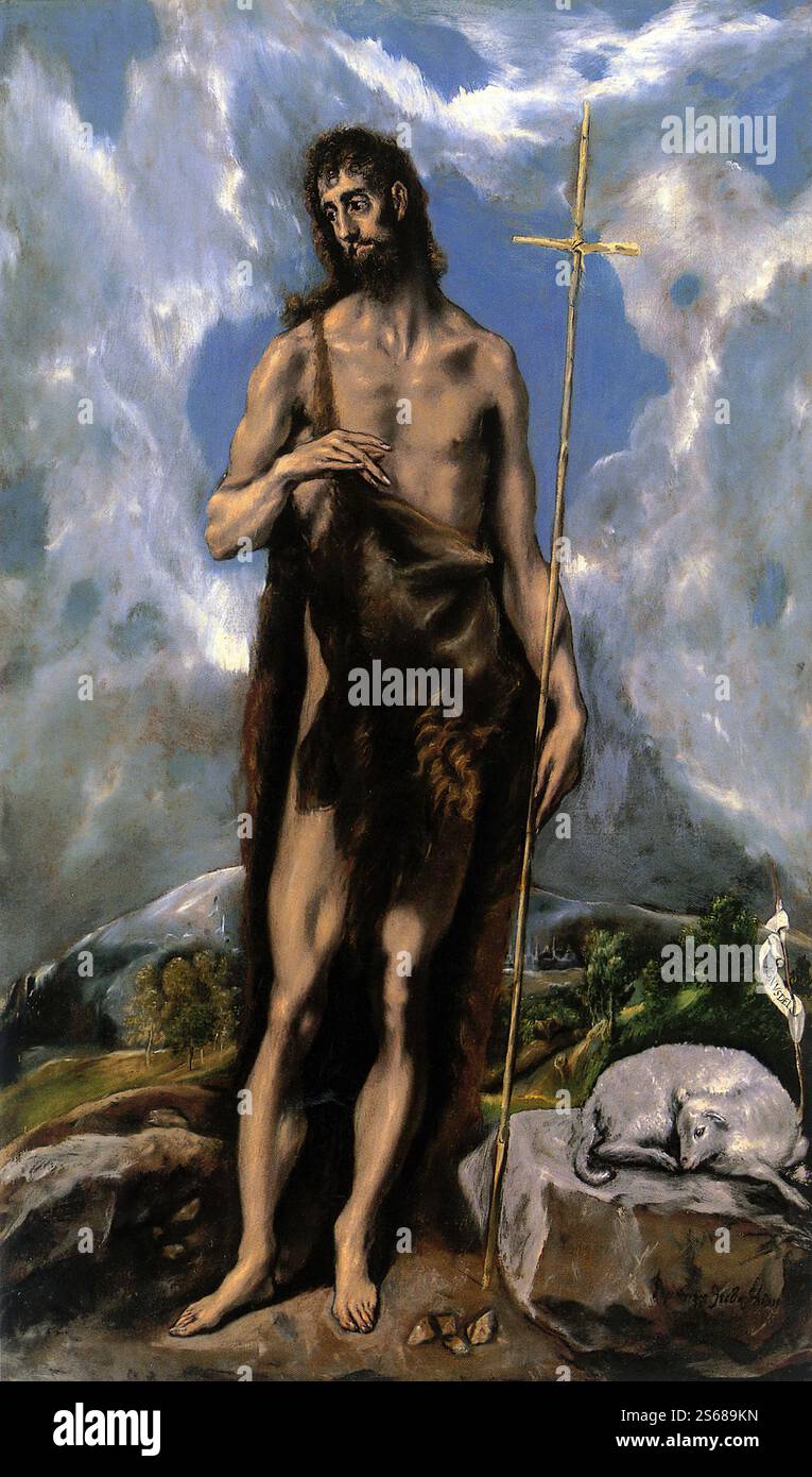 Domínikos Theotokópoulos - El Greco - Saint John the Baptist Stock ...
