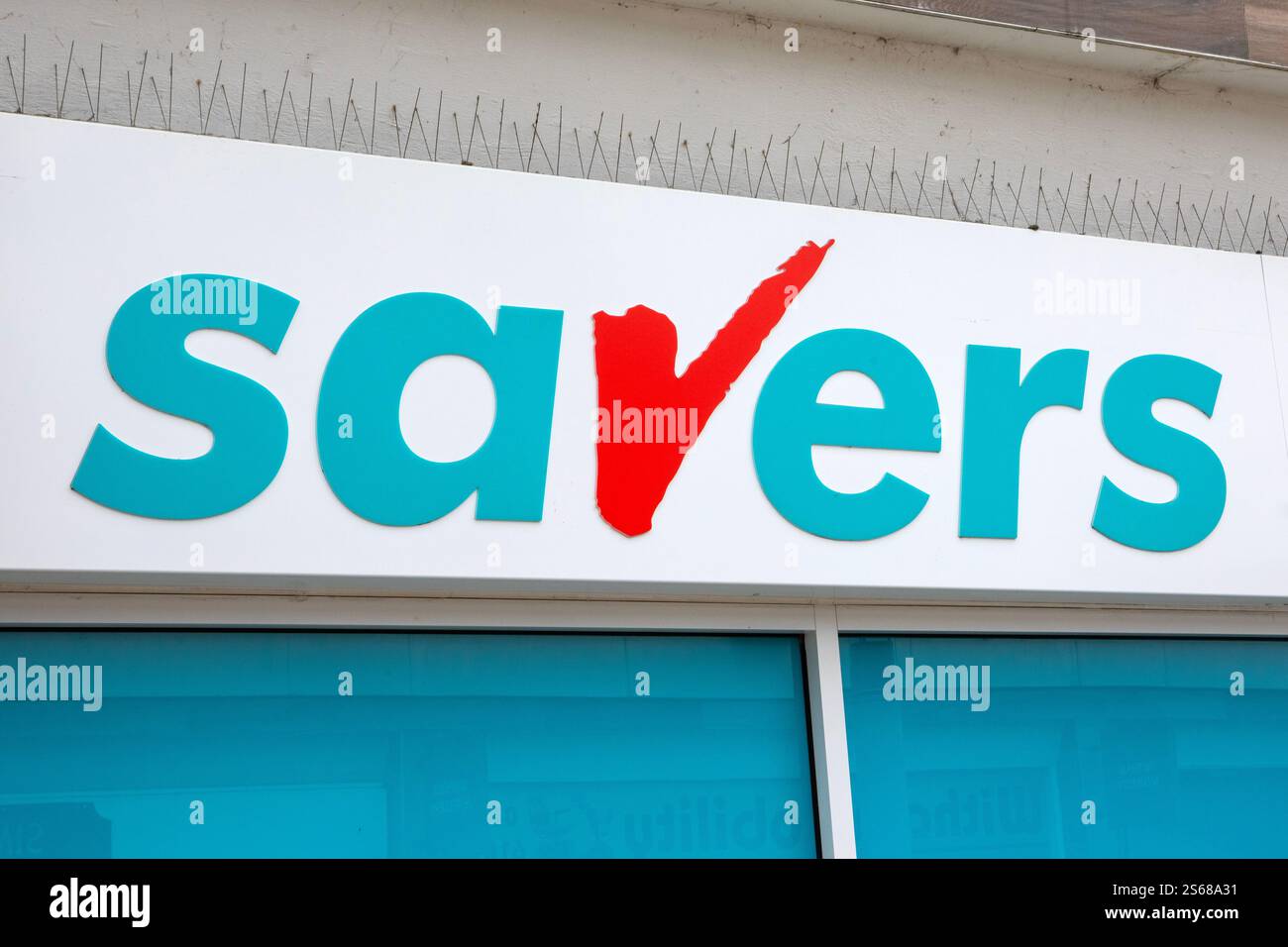 Essex, UK - July 10th 2024: The Savers logo on the exterior of one of ...