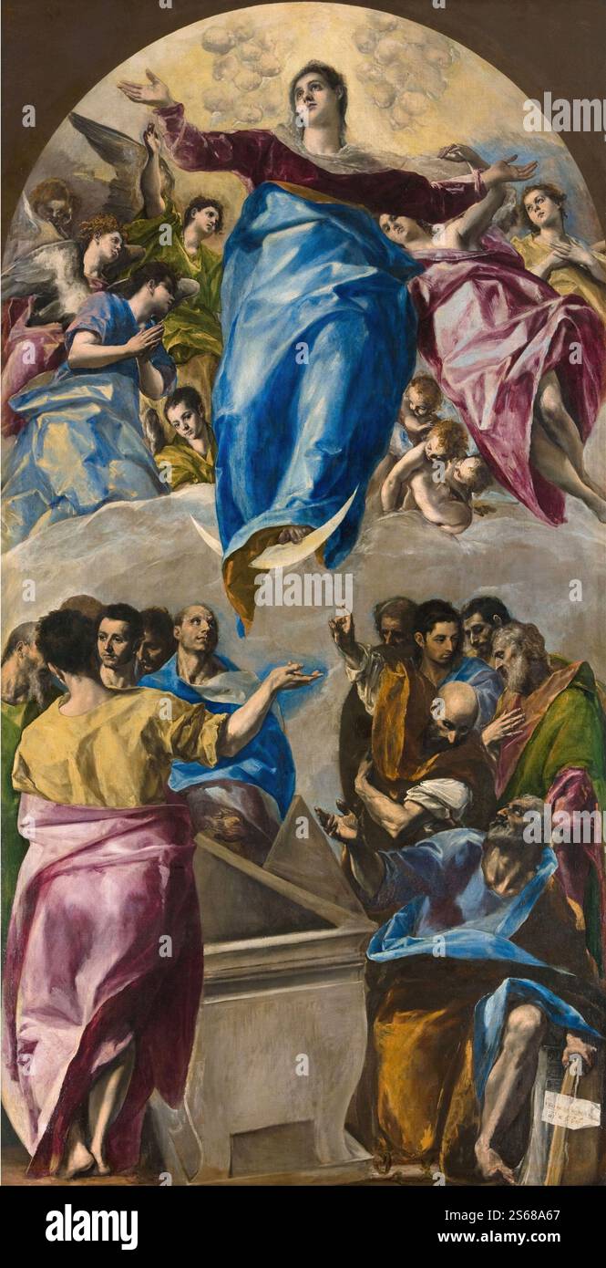 Domínikos Theotokópoulos - El Greco - the Assumption of the Virgin ...