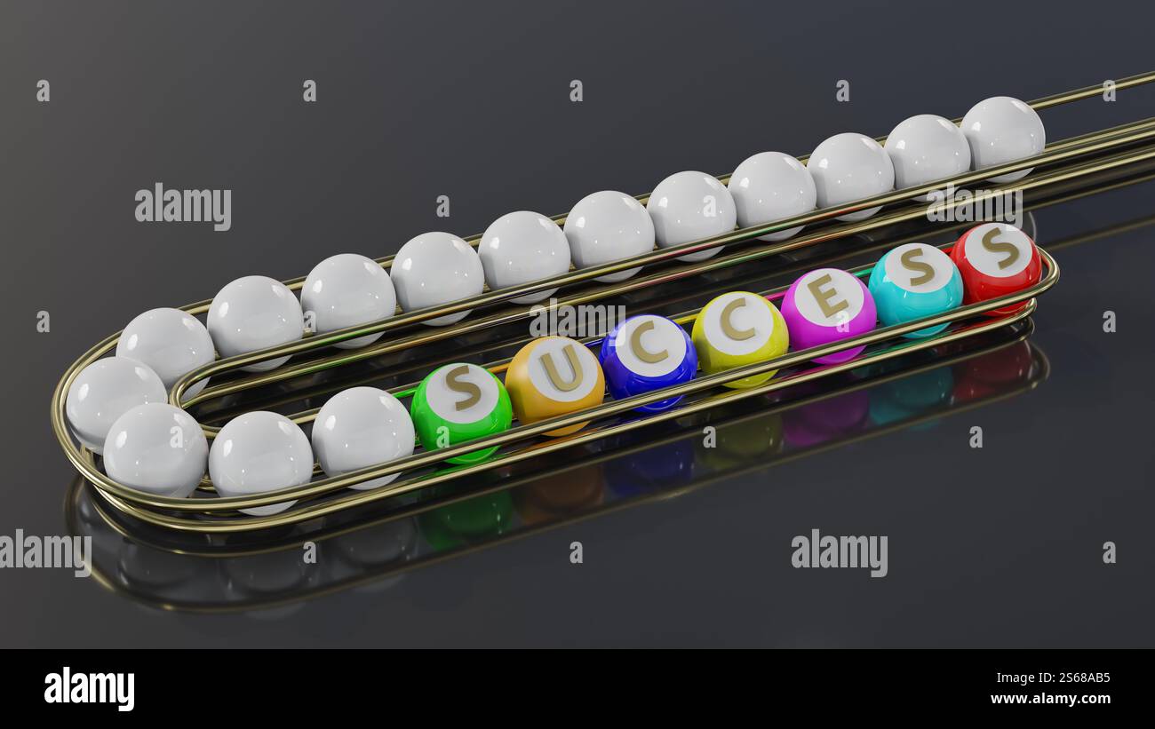Success balls on the dark background, competitiveness concept Stock ...
