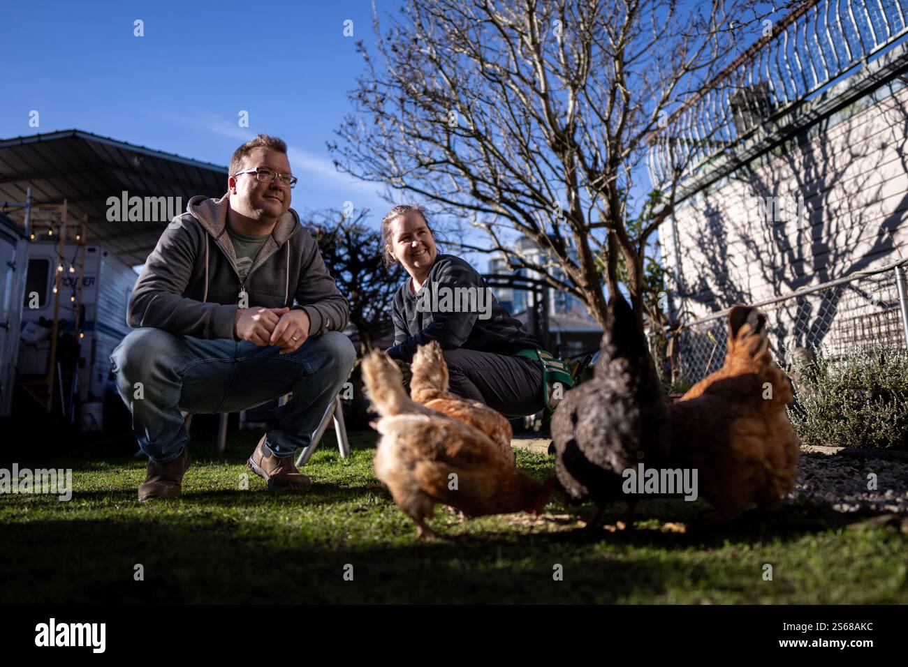Vancouver, Canada. 12th Jan, 2025. Josh and Holly Hergesheimer owners ...