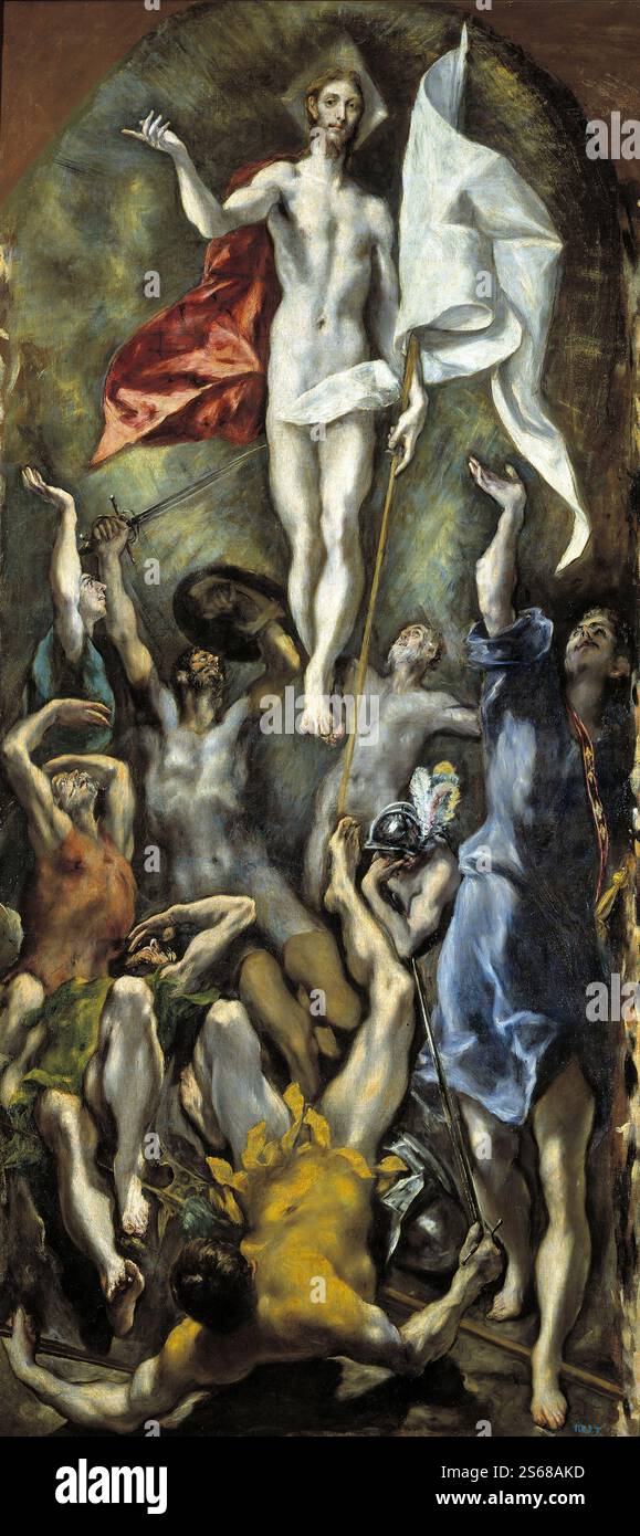 Domínikos Theotokópoulos - El Greco - the resurrection Stock Photo - Alamy