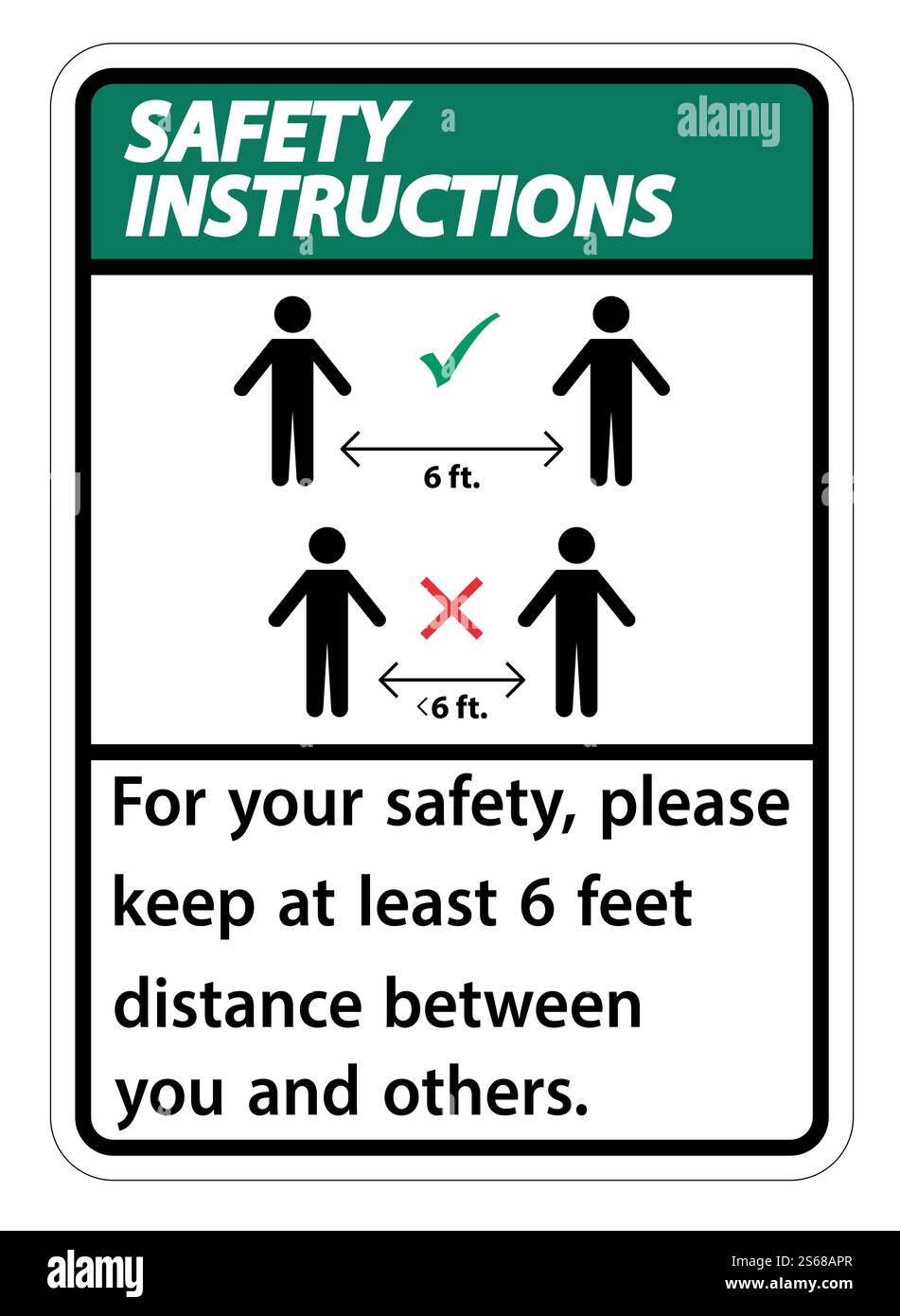 Safety Instructions Keep 6 Feet Distance,For your safety,please keep at ...
