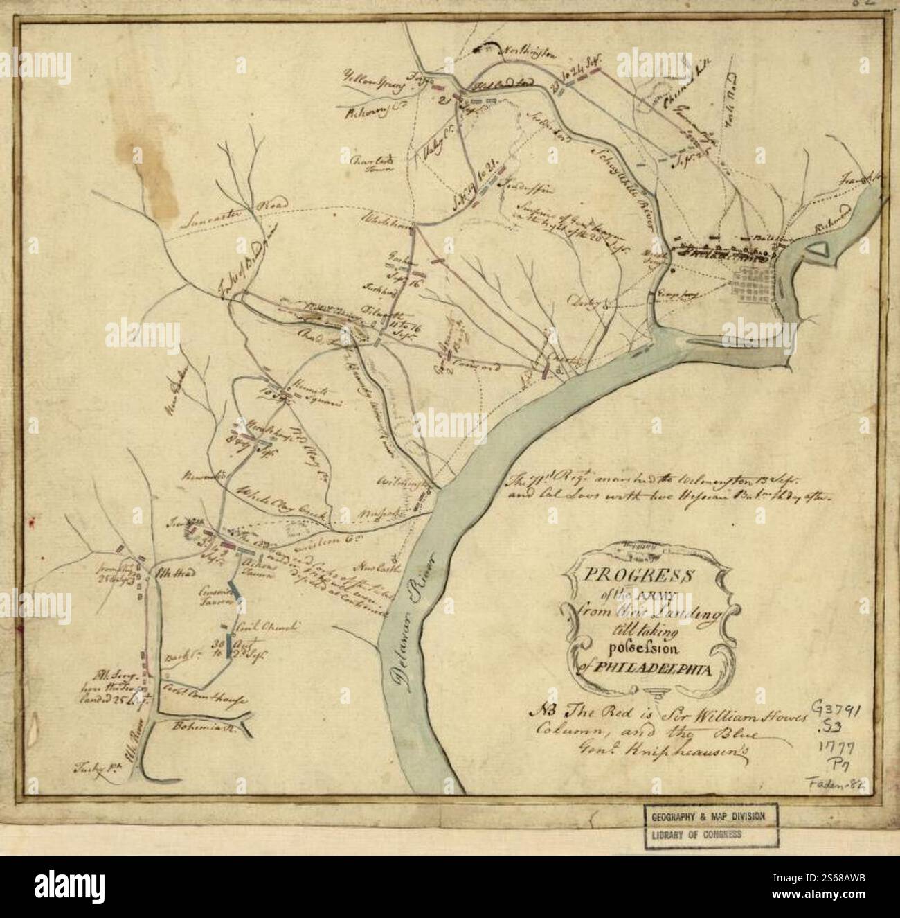 Progress of the army from their landing till taking possession of ...