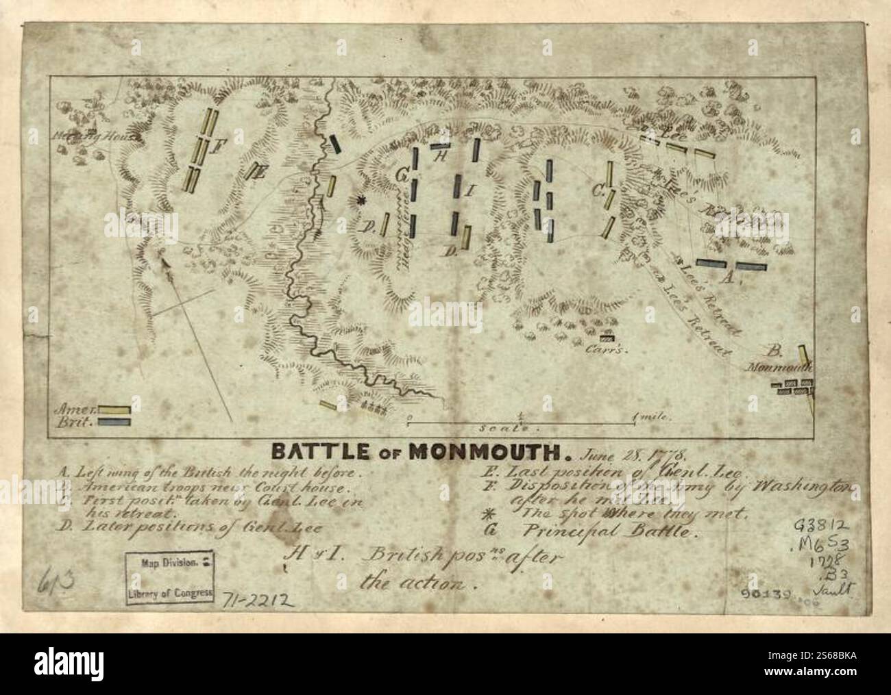 Battle of monmouth 1778 hi-res stock photography and images - Alamy