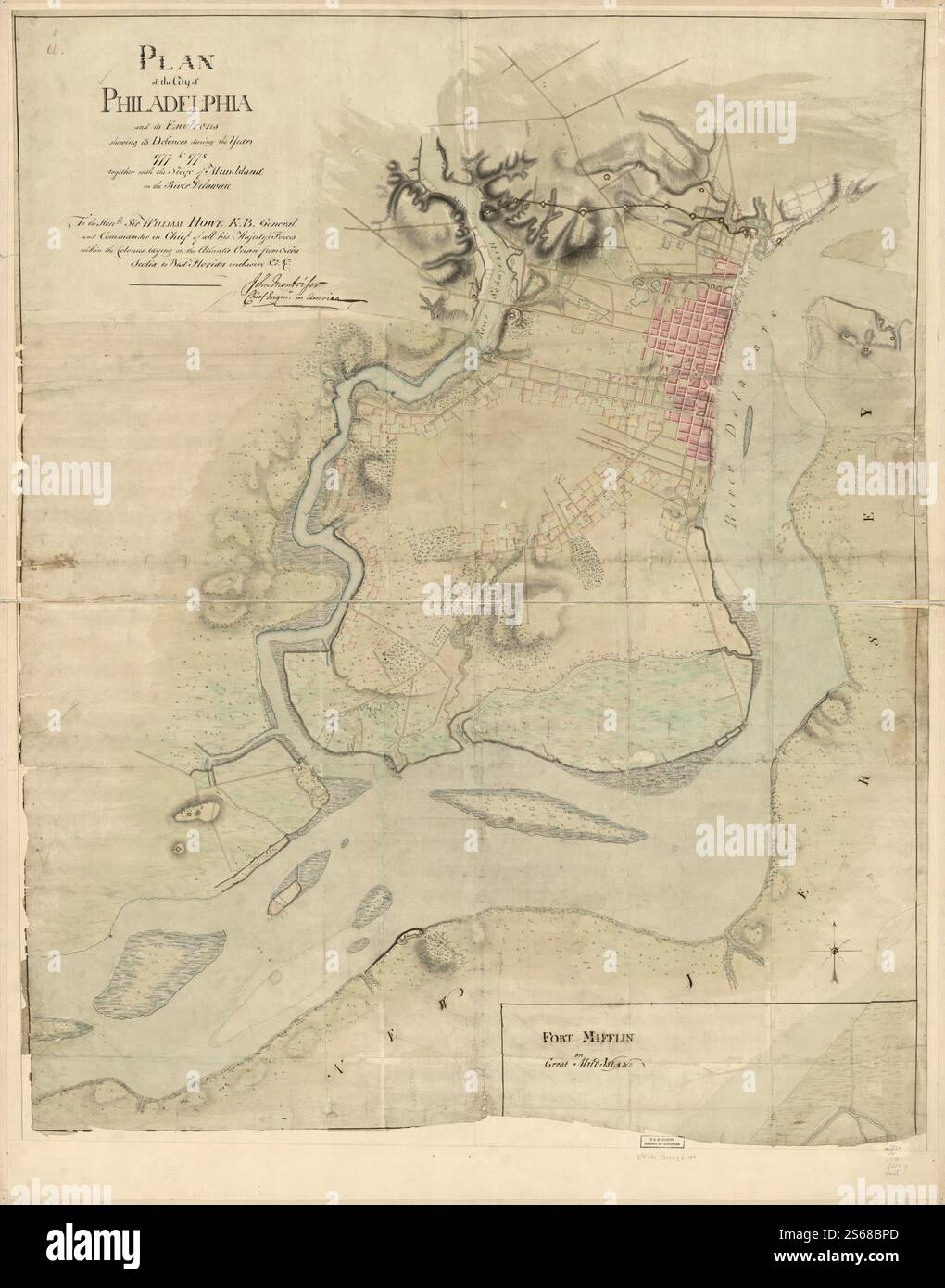 Plan of the city of Philadelphia and its environs shewing its defences ...