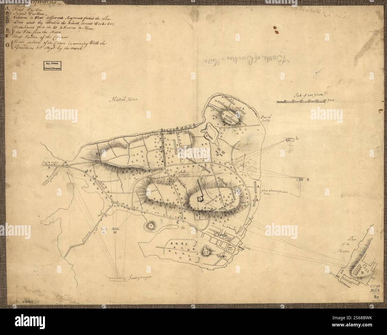 [Battle of Bunker Hill. 1775 Stock Photo - Alamy