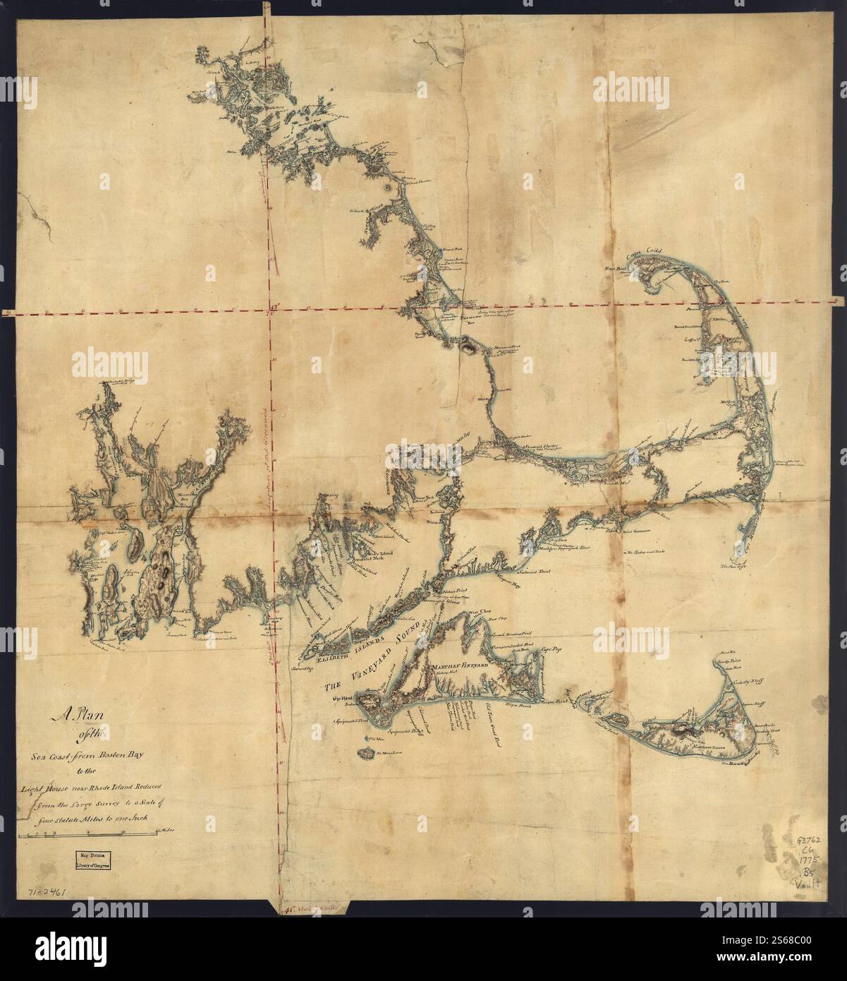 A plan of the sea coast from Boston Bay to the light house near Rhode ...