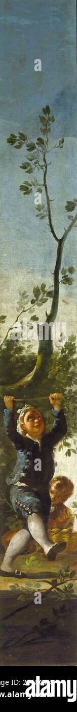 Francisco De Goya - Boy with Tree Stock Photo - Alamy