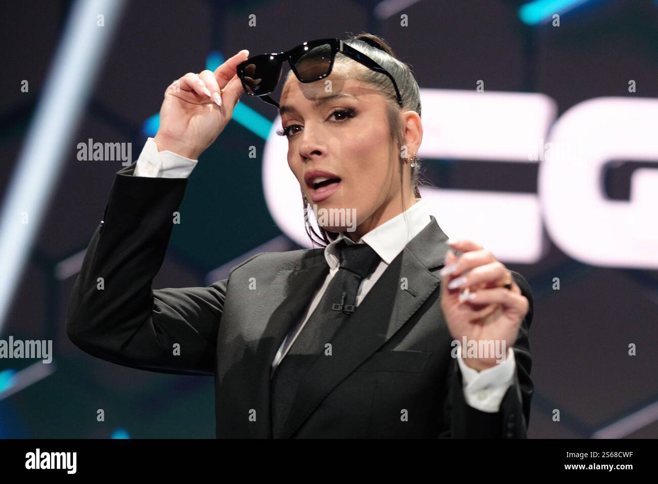 Lorena Castell during the presentation of the TV show Caiga Quien Caiga ...