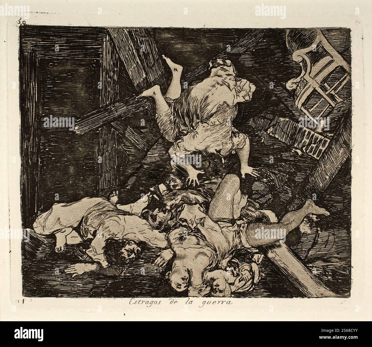 Francisco De Goya - Estragos De La Guerra Ravages of War Stock Photo ...