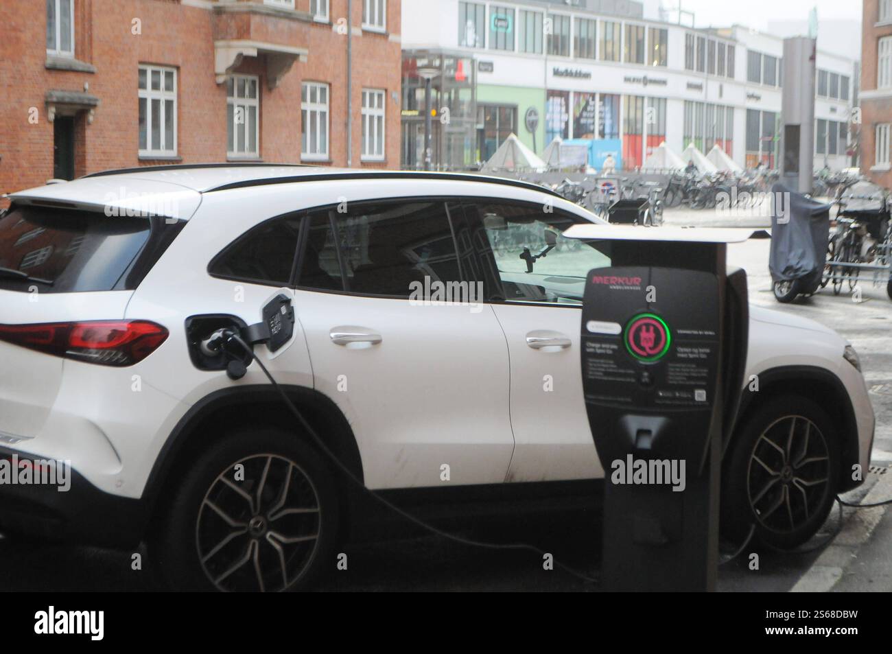 Copenhagen/ Denmark/16 january 2025/Electrich charging point and ...