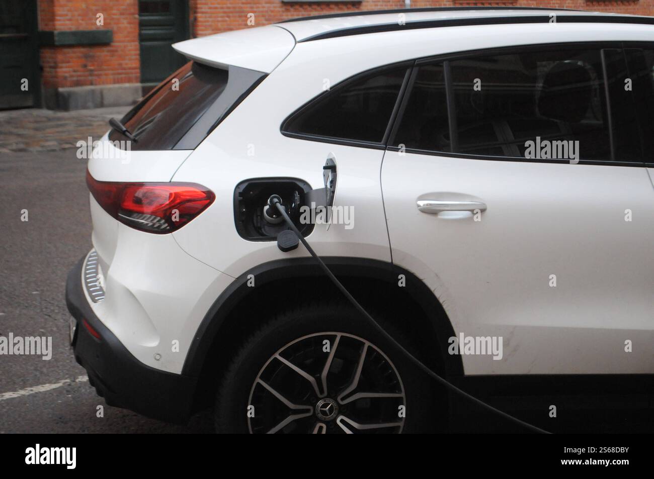 Copenhagen/ Denmark/16 january 2025/Electrich charging point and ...
