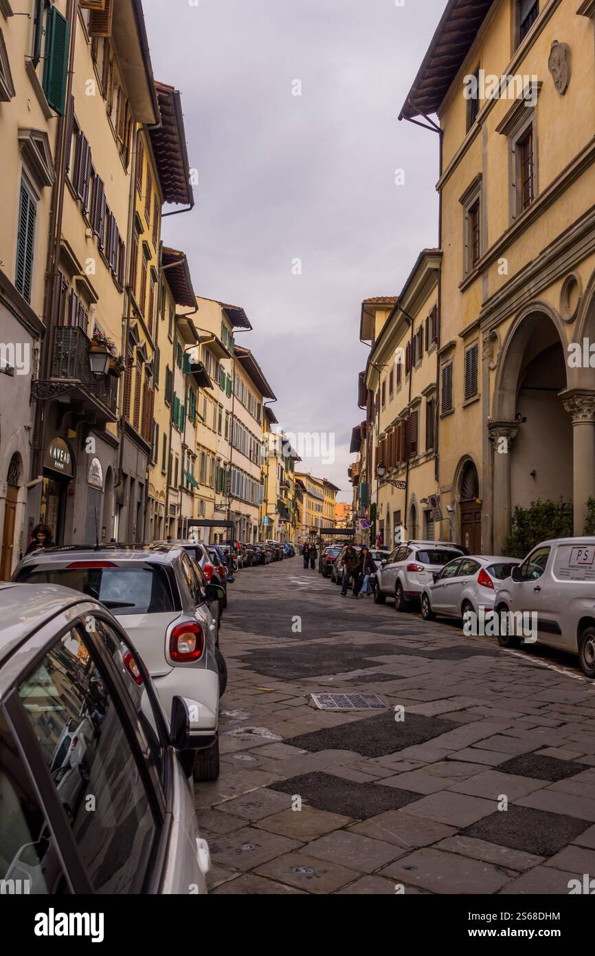 candid street scene in central Florence, Italy Stock Photo - Alamy