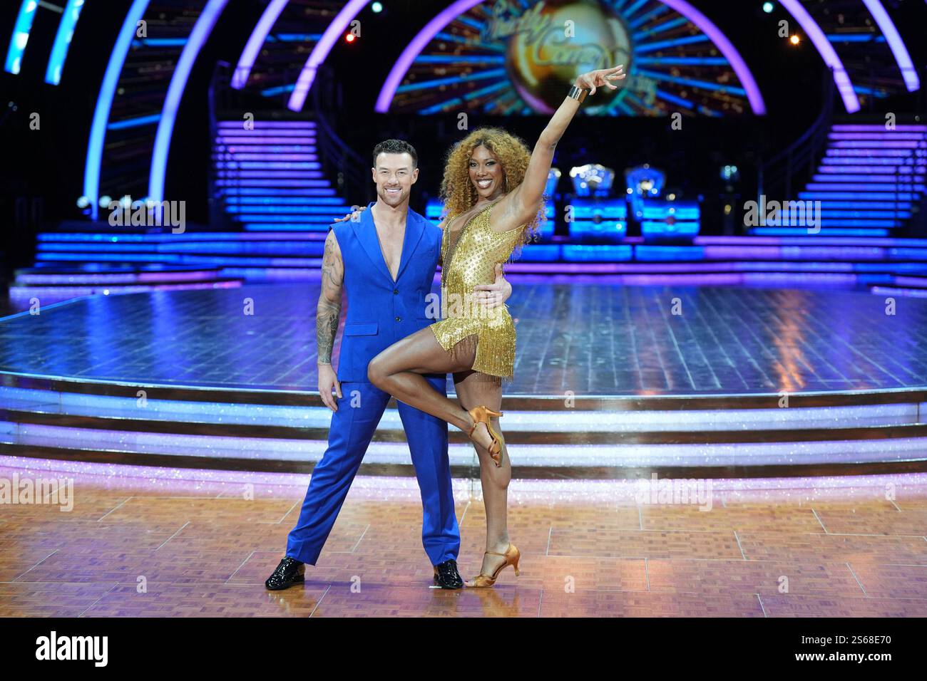 Kai Widdrington and Montell Douglas during the Strictly Come Dancing ...