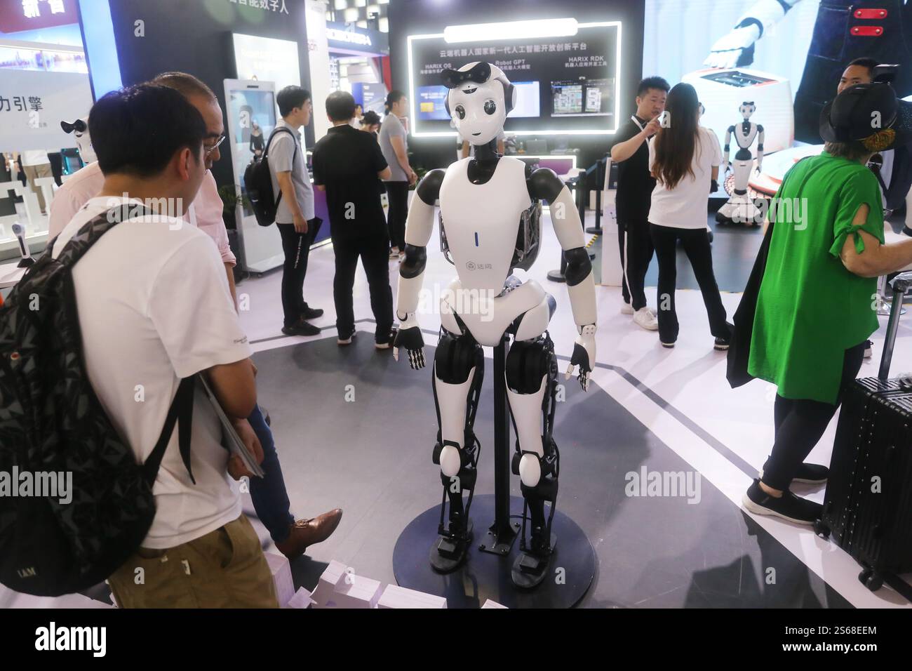 Shanghai, China. 16th Jan, 2025. The new humanoid robots launched by ...