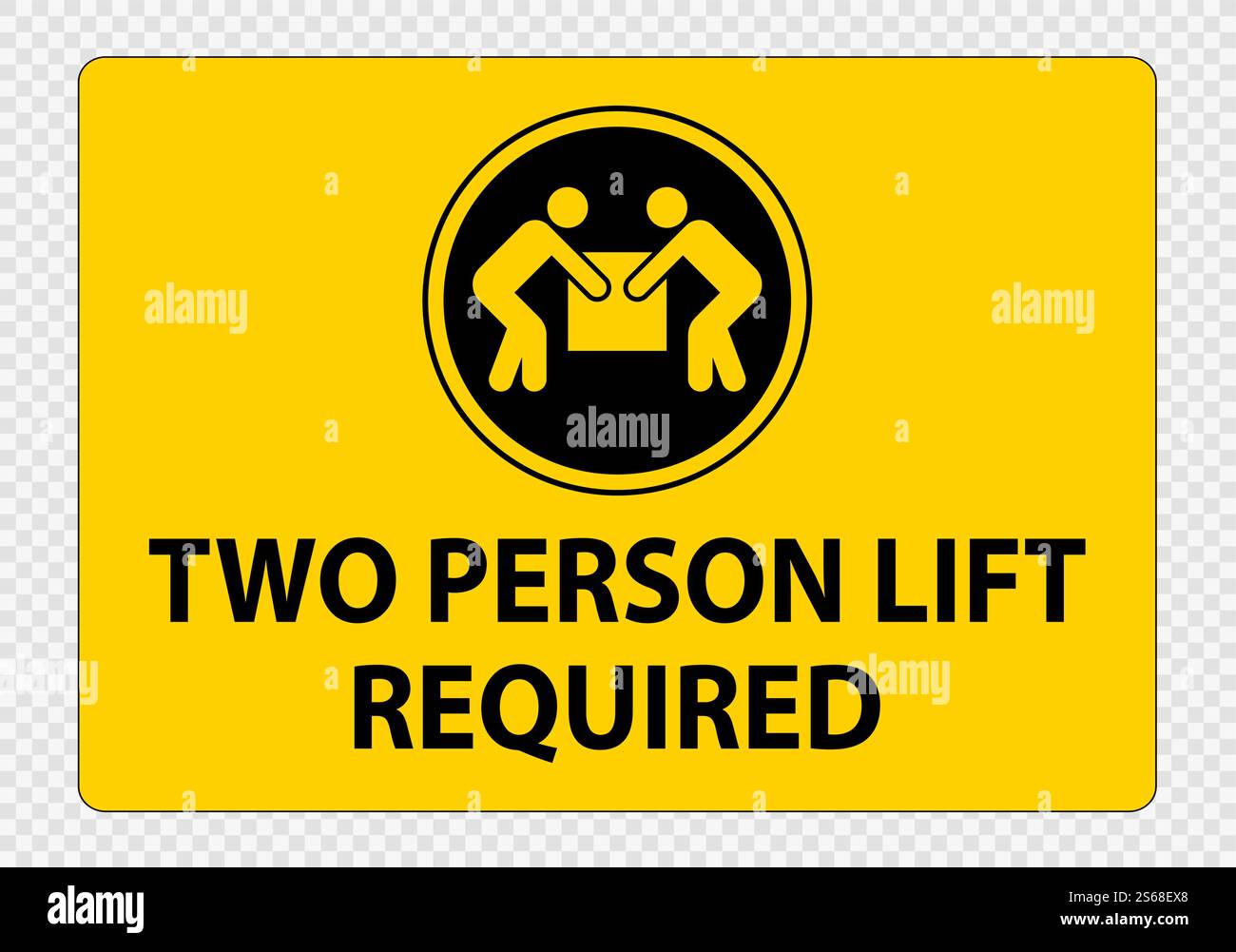 Two person lift required Symbol Sign Isolate on transparent Background ...