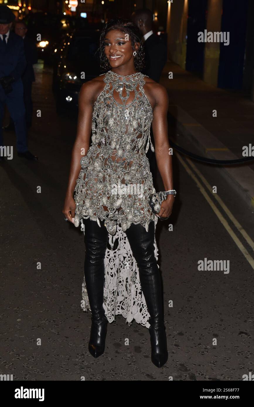 Dina Asher-Smith at the British Vogue and Tiffany & Co. event to ...