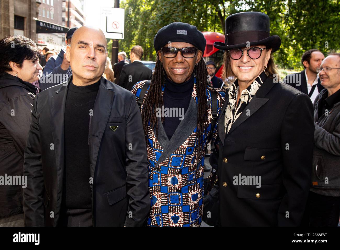 London, UK - September 21st, 2021: Nile Rodgers, Merck Mercuriadis and ...