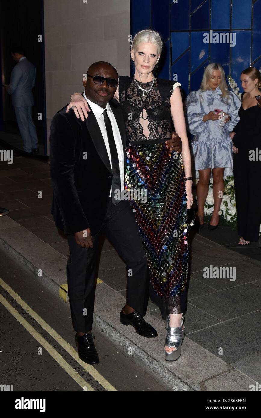 Edward Enninful and Kristen McMenamy at the British Vogue and Tiffany ...