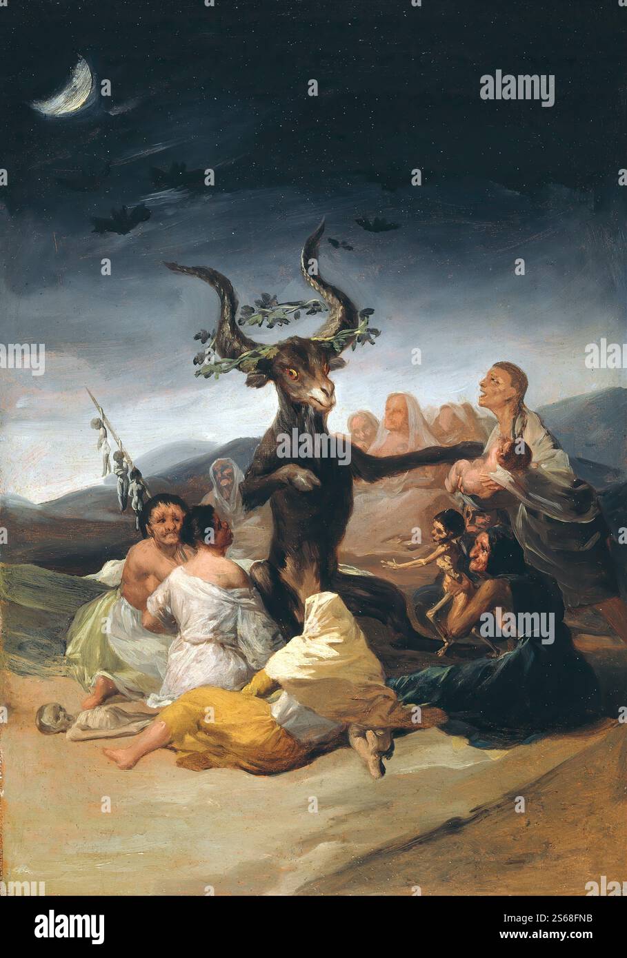 Francisco De Goya - the Witches Sabbath Stock Photo - Alamy