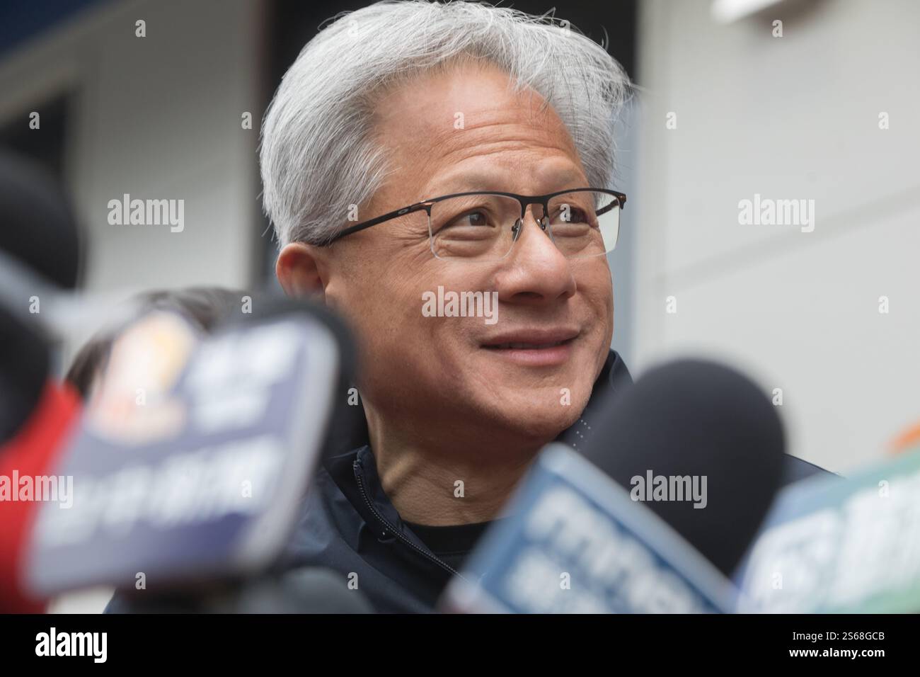 Jensen Huang, NVIDIA founder and CEO and C.W Tsai, SPIL chairman attend ...